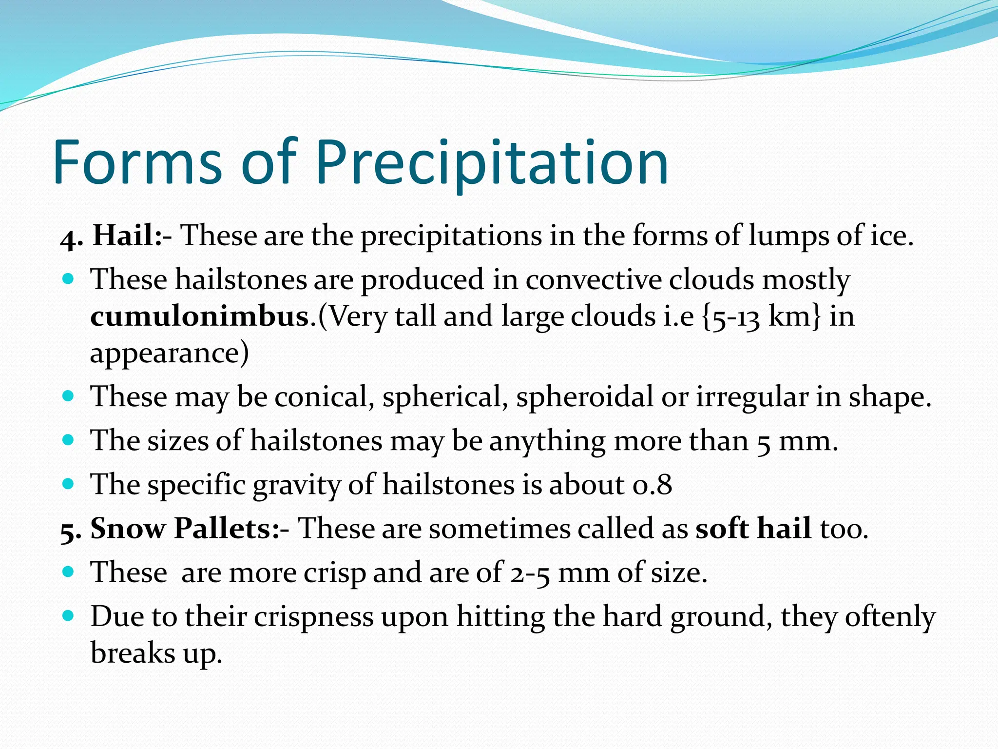 3. precipitation, types and forms of precipitation | PPTX