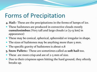3. precipitation, types and forms of precipitation | PPTX