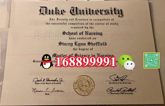 Duke University degree offer diploma Transcript | PDF