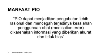 3. PELAYANAN INFORMASI OBAT 0BATAN DALAM MINUM OBAT | PPTX