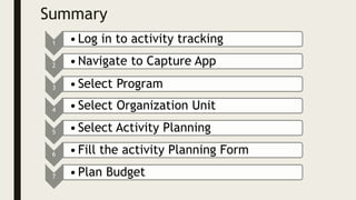 3. User Guide Activity Budget Tracking App Steps to apply.pptx