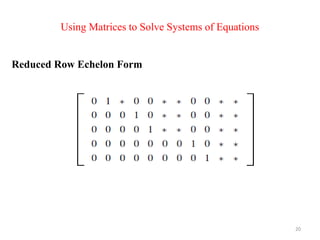 Solving Linear systems of Equations-Gauss elimination method | PPT