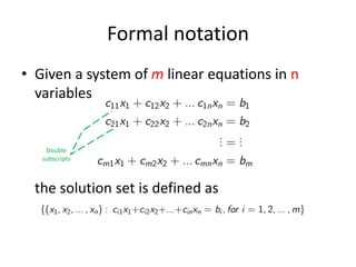Solving Linear systems of Equations-Gauss elimination method | PPT