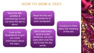 3. Skimming and Scanning (Reading Skills).pptx