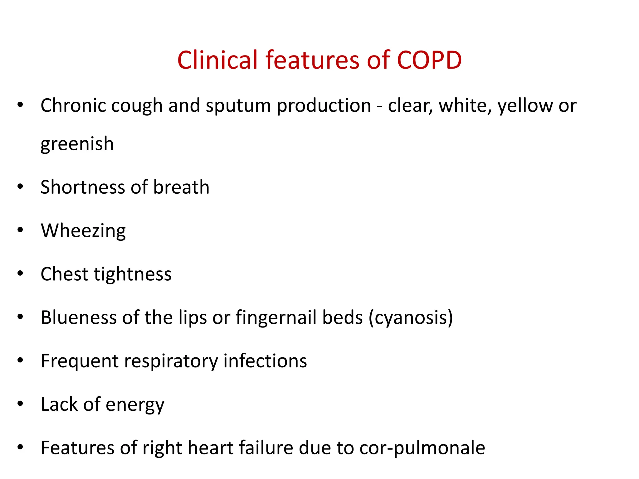 Chronic Obstructive Pulmonary Disease / COPD | PPT