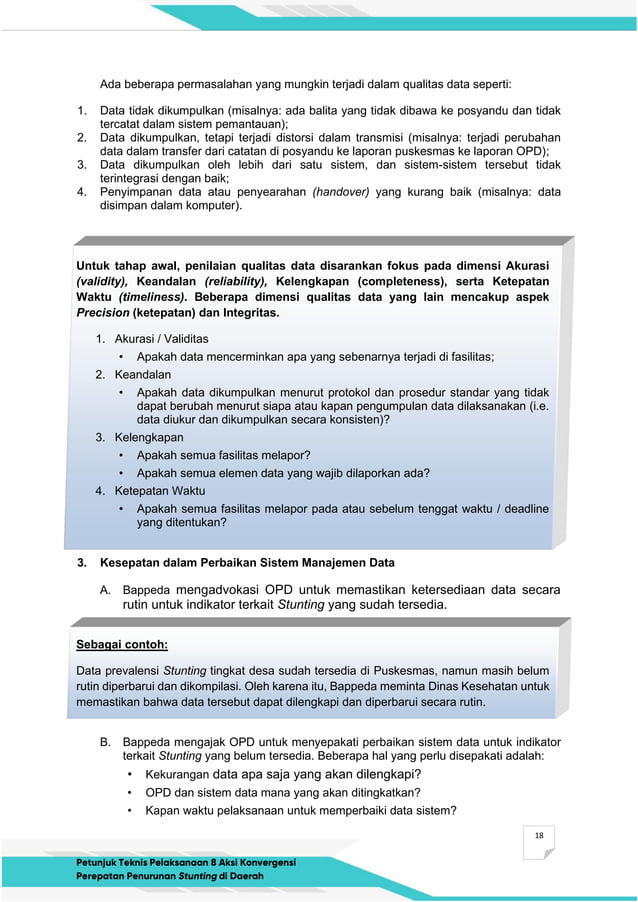 Petunjuk Teknis Delapan Aksi (6,7,8) Penurunan StuntingBANGDA. | PDF