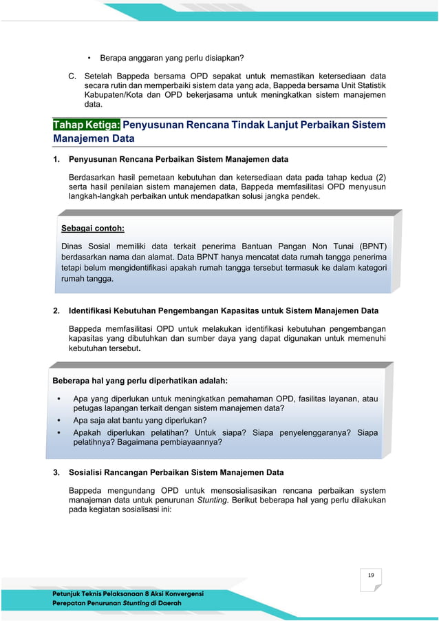 Petunjuk Teknis Delapan Aksi (6,7,8) Penurunan StuntingBANGDA. | PDF