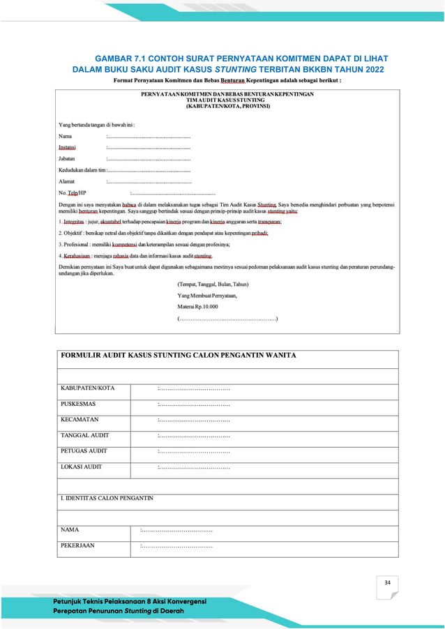 Petunjuk Teknis Delapan Aksi (6,7,8) Penurunan StuntingBANGDA. | PDF
