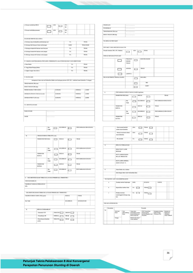 Petunjuk Teknis Delapan Aksi (6,7,8) Penurunan StuntingBANGDA. | PDF