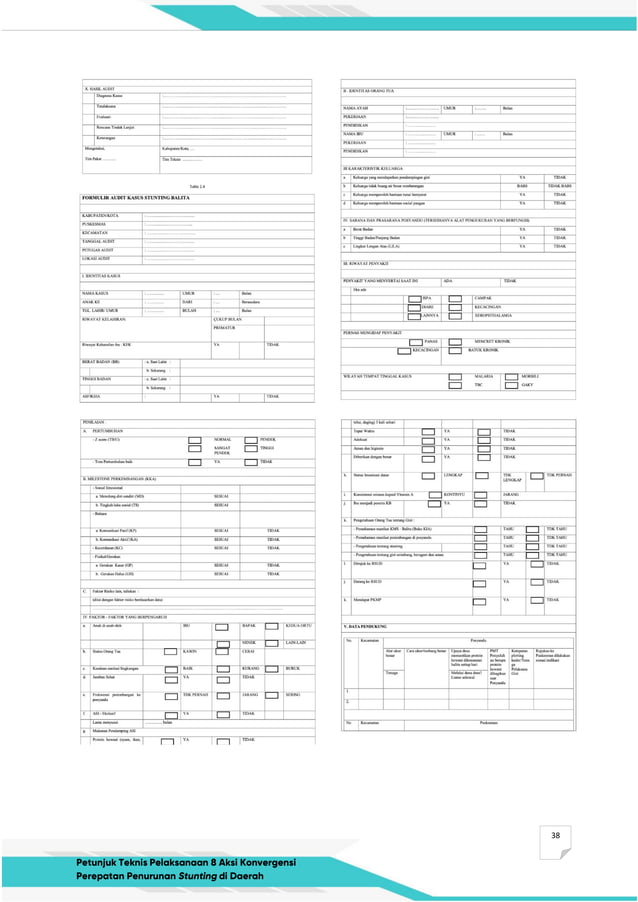 Petunjuk Teknis Delapan Aksi (6,7,8) Penurunan StuntingBANGDA. | PDF