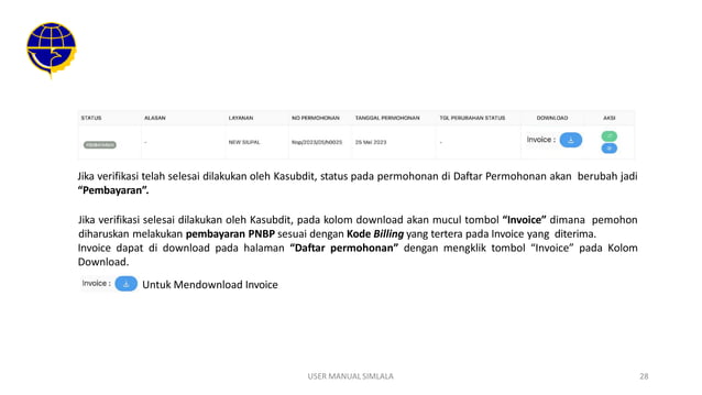User manual pembuatan siupal/siopsus dari simlala | PDF