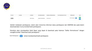 User manual pembuatan siupal/siopsus dari simlala | PDF