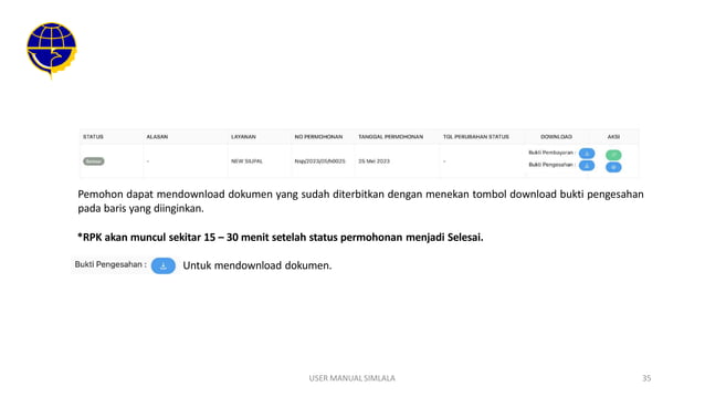 User manual pembuatan siupal/siopsus dari simlala | PDF