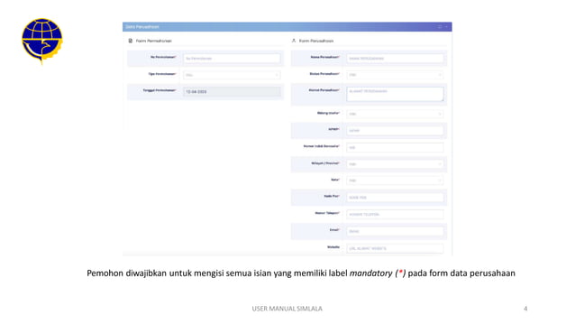 User manual pembuatan siupal/siopsus dari simlala | PPT