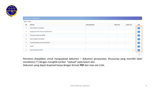 User manual pembuatan siupal/siopsus dari simlala | PDF