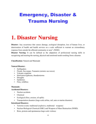 Text Book of Emergency Disaster and Trauma Nursing Book | PDF