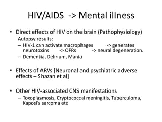 PSYCHIATRIC ASPECTS OF HIV.pptx hiv hivPSYCHIATRIC ASPECTS OF HIV.pptx ...