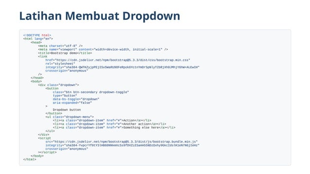 Materi Front End Programming (Pertemuan 3) | PPT
