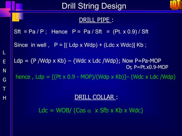 A presentation on Well Planning for Drill String Designing | PPT