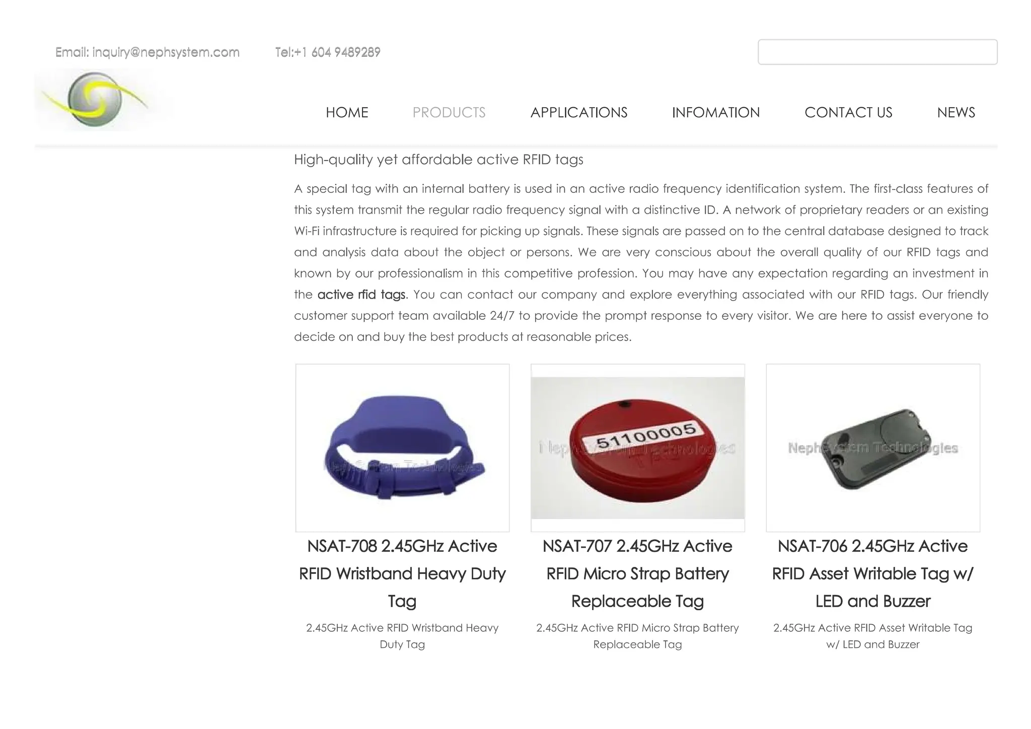 Premium Active RFID Tags | Explore NephSystem's Selection Now | PPT