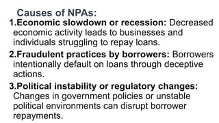 3.6 Non Performing Assets - Meaning, Causes, computation, Assessment ...