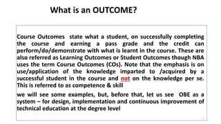 Outcome based education engineering education | PPTX