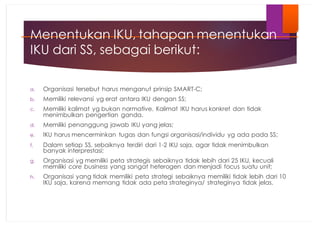 PENYUSUNAN INDIKATOR KINERJA UTAMA (KPI) | PDF