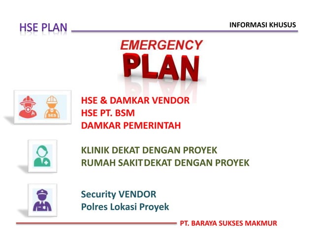 Emergency response plan procedure of HSE | PPTX