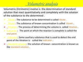 3. Volumetric (titrimetric ) analysis.pptx
