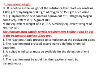 3. Volumetric (titrimetric ) analysis.pptx