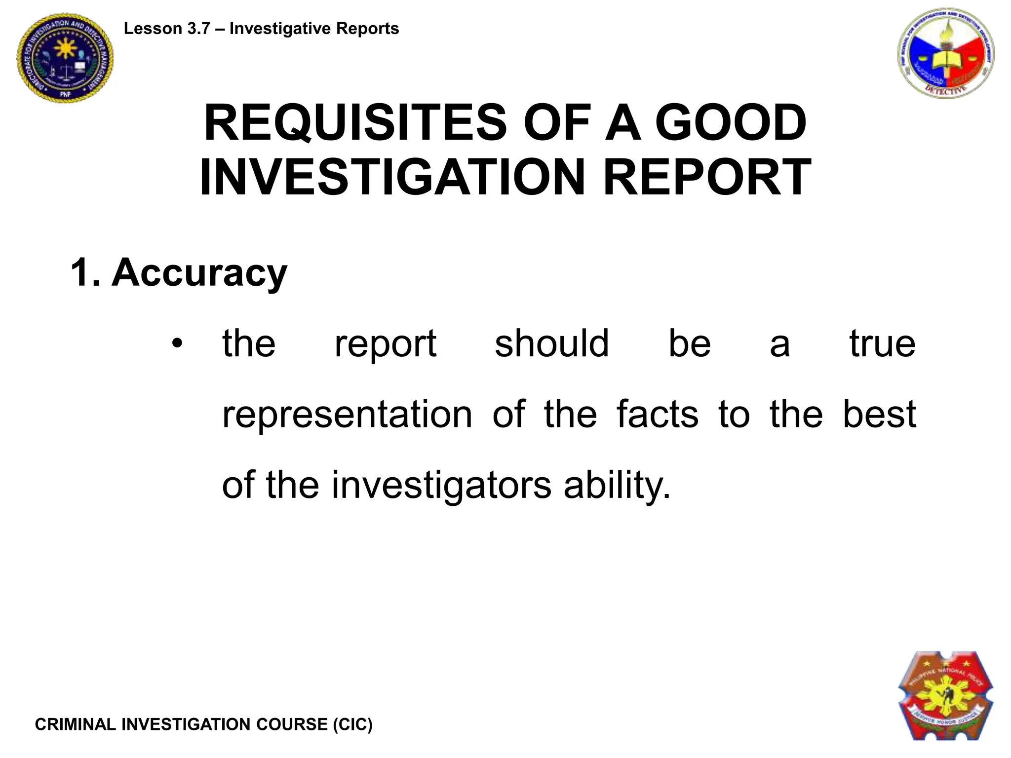 Investigative Reports Investigation Report Samples.pptx