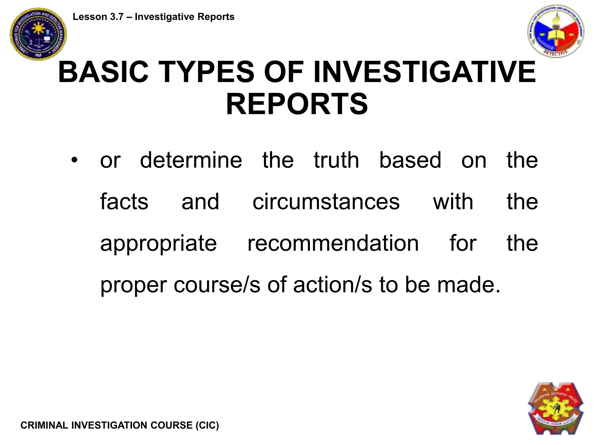 Investigative Reports Investigation Report Samples.pptx