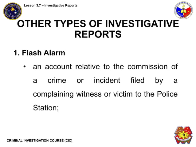 Investigative Reports Investigation Report Samples.pptx