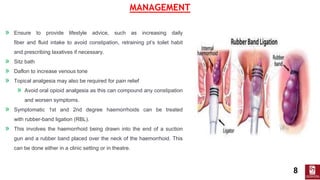 HAEMORRHOIDS MEDICAL ASSISTANT NURSING PPTX | PPTX