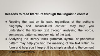 Literary REading through Linguistic Context.pptx