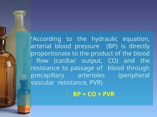 ANTIHYPERTENSIVE DRUGS. BP= CO x PR | PPT
