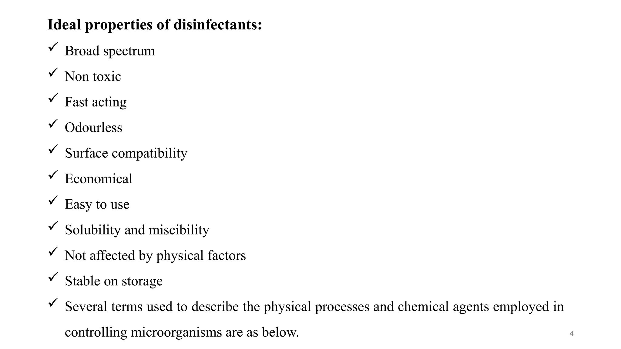 Classification and mode of action of disinfectants | PPTX