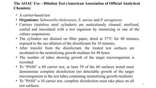 Factors influencing disinfections, antiseptics an their evaluation | PPTX