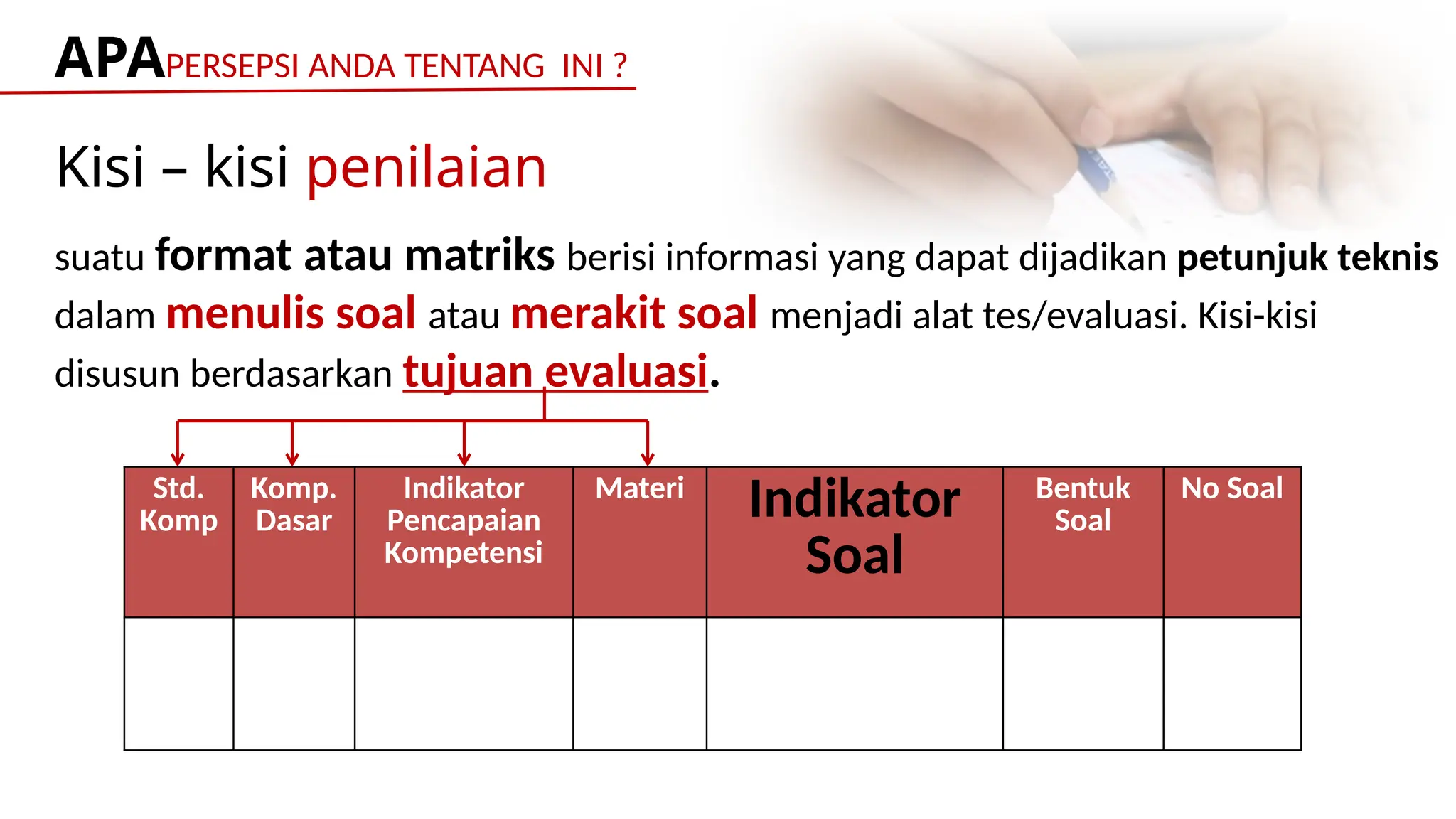 Cara Membuat dan menentukan indikator soal | PPTX