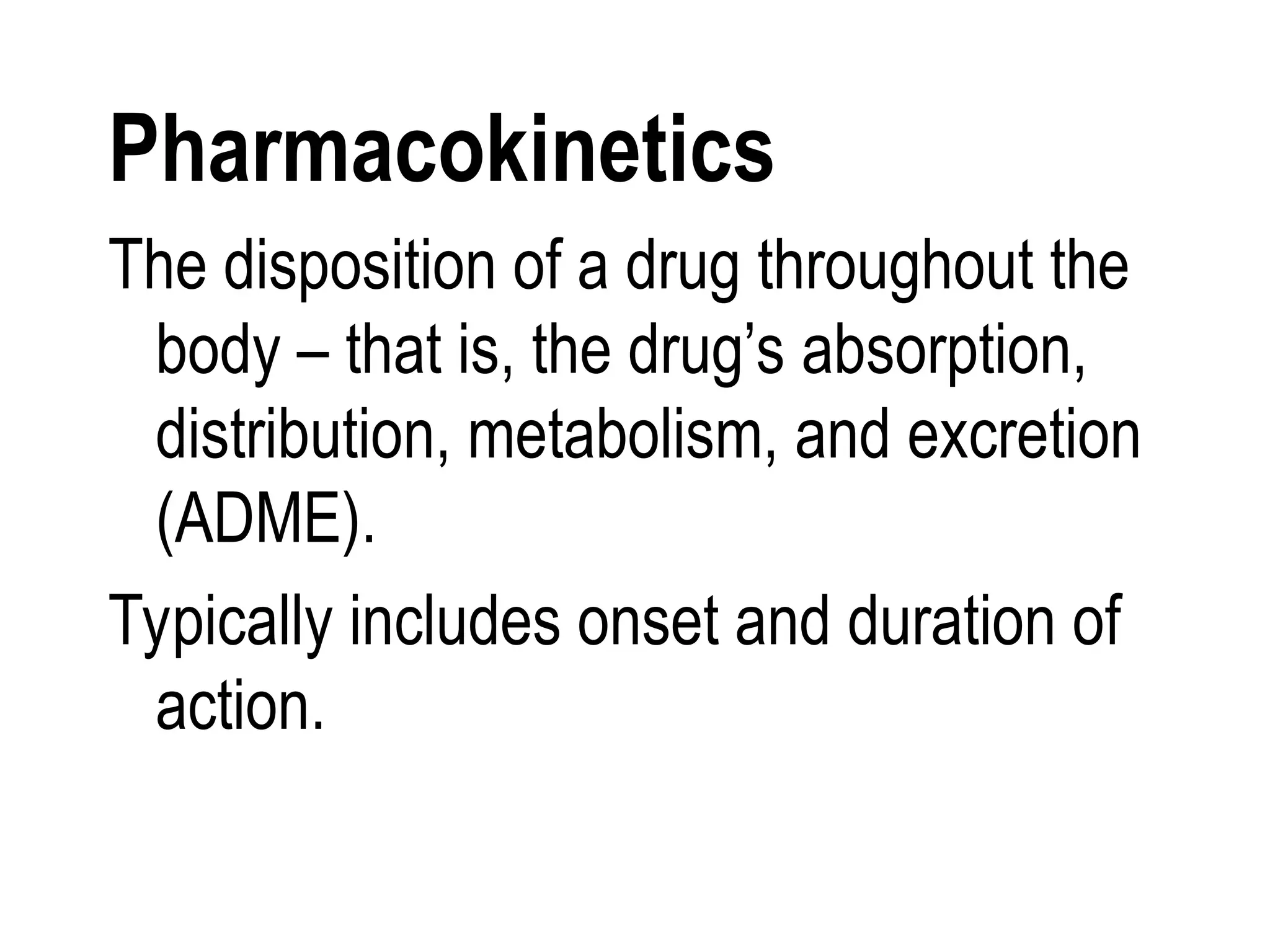 3. PHARMACOKINETICS for medical and nursing | PPT