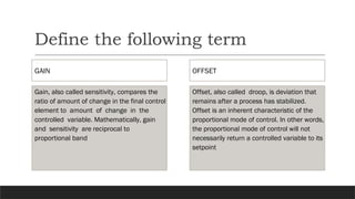 TWO POSITION CONTROL FOR CONTROL ENGINEERING | PPTX