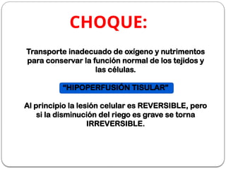 3.- Choque cirugia general facultad de medicina | PPTX