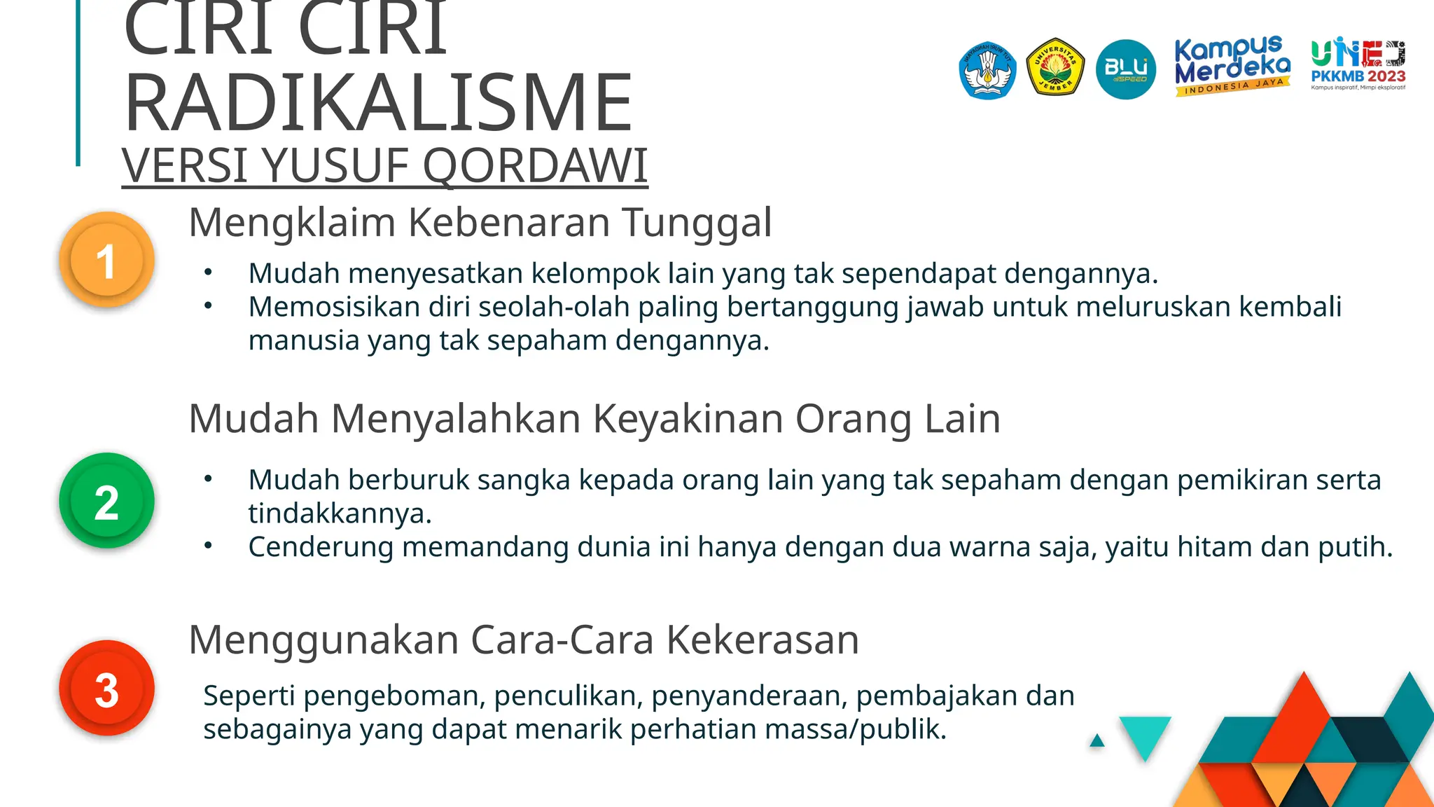 PPT Anti Intoleransi dan Radikalisme untuk Mahasiswa | PPTX