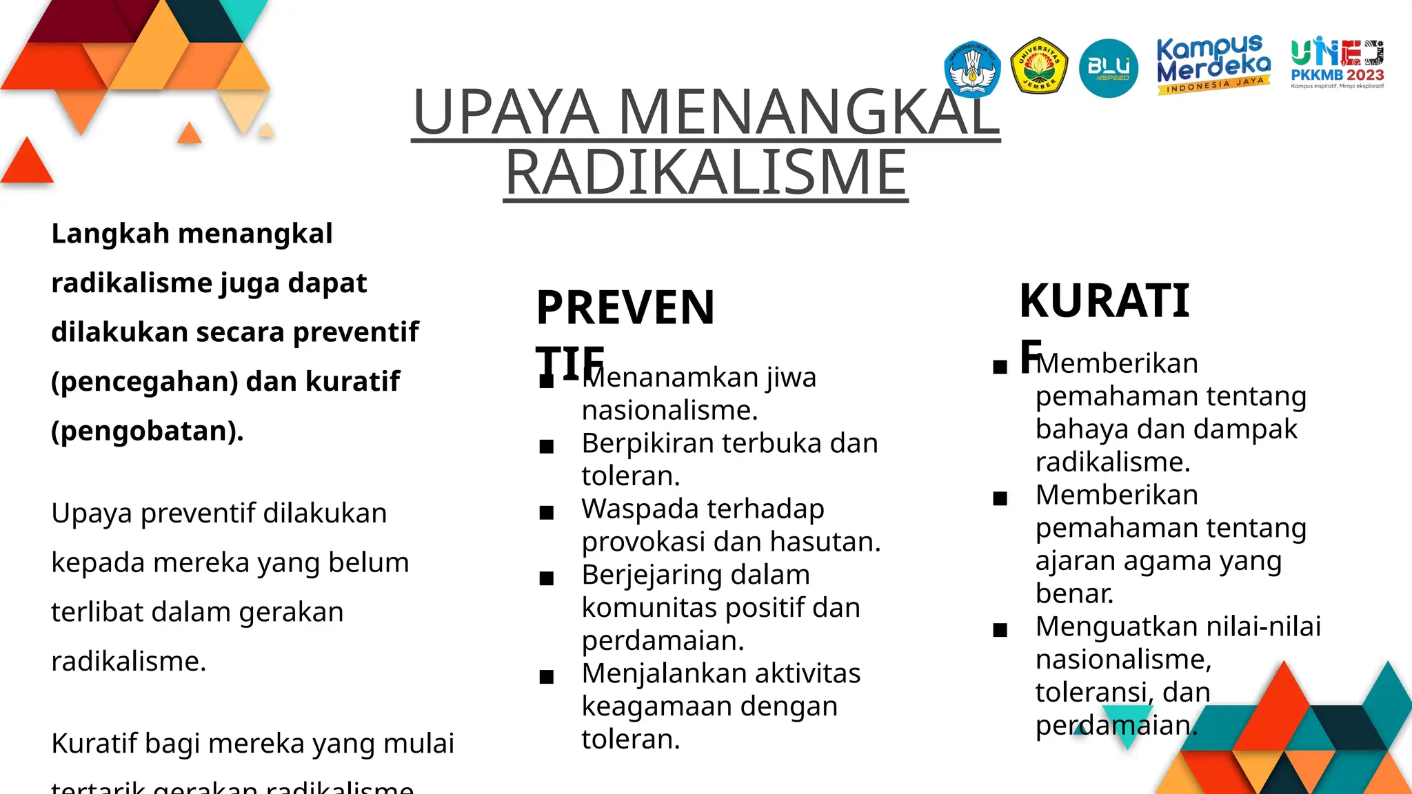 PPT Anti Intoleransi dan Radikalisme untuk Mahasiswa | PPTX