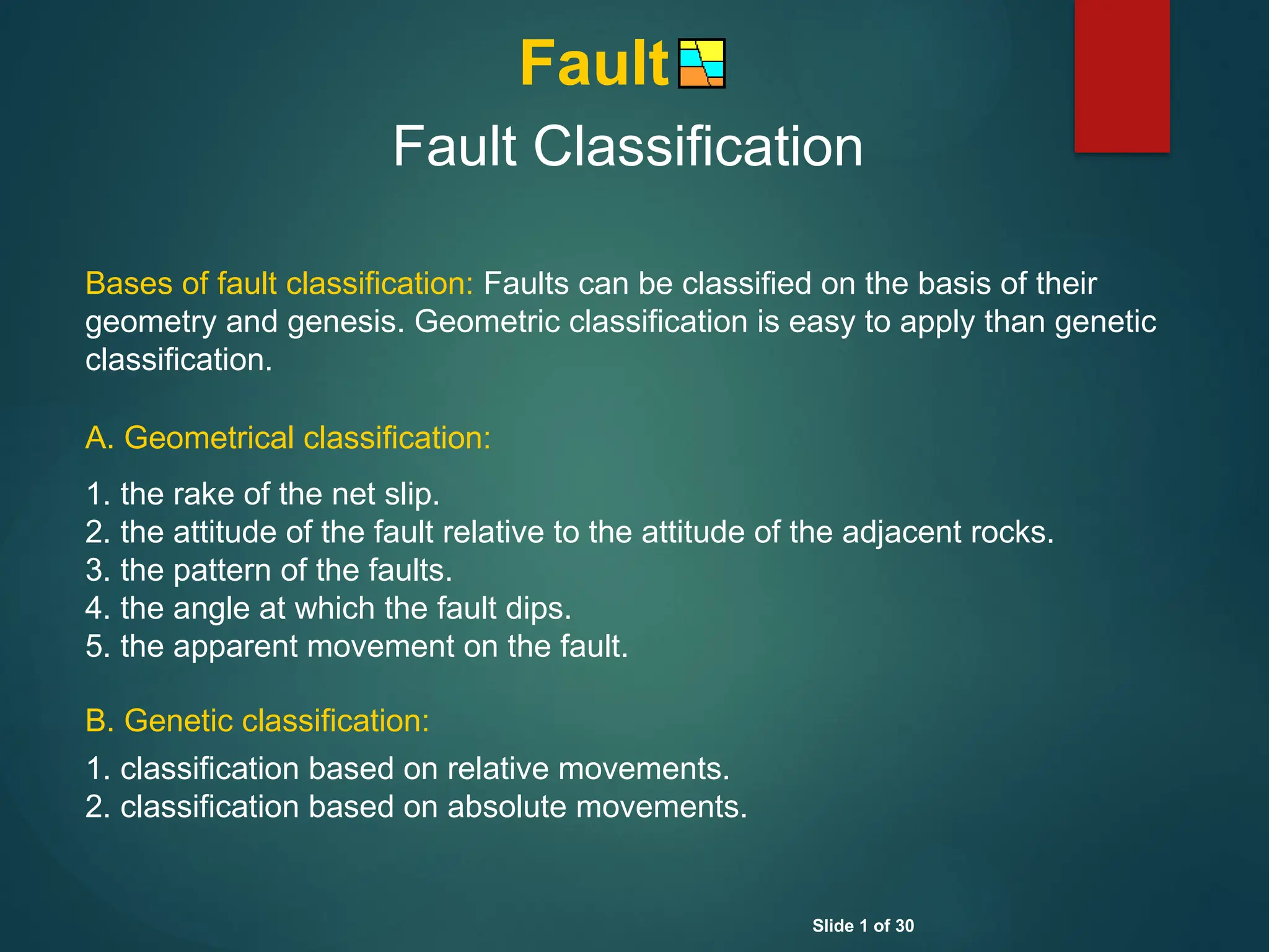 3. Classification of faults and Field Recognition of faults | PPTX