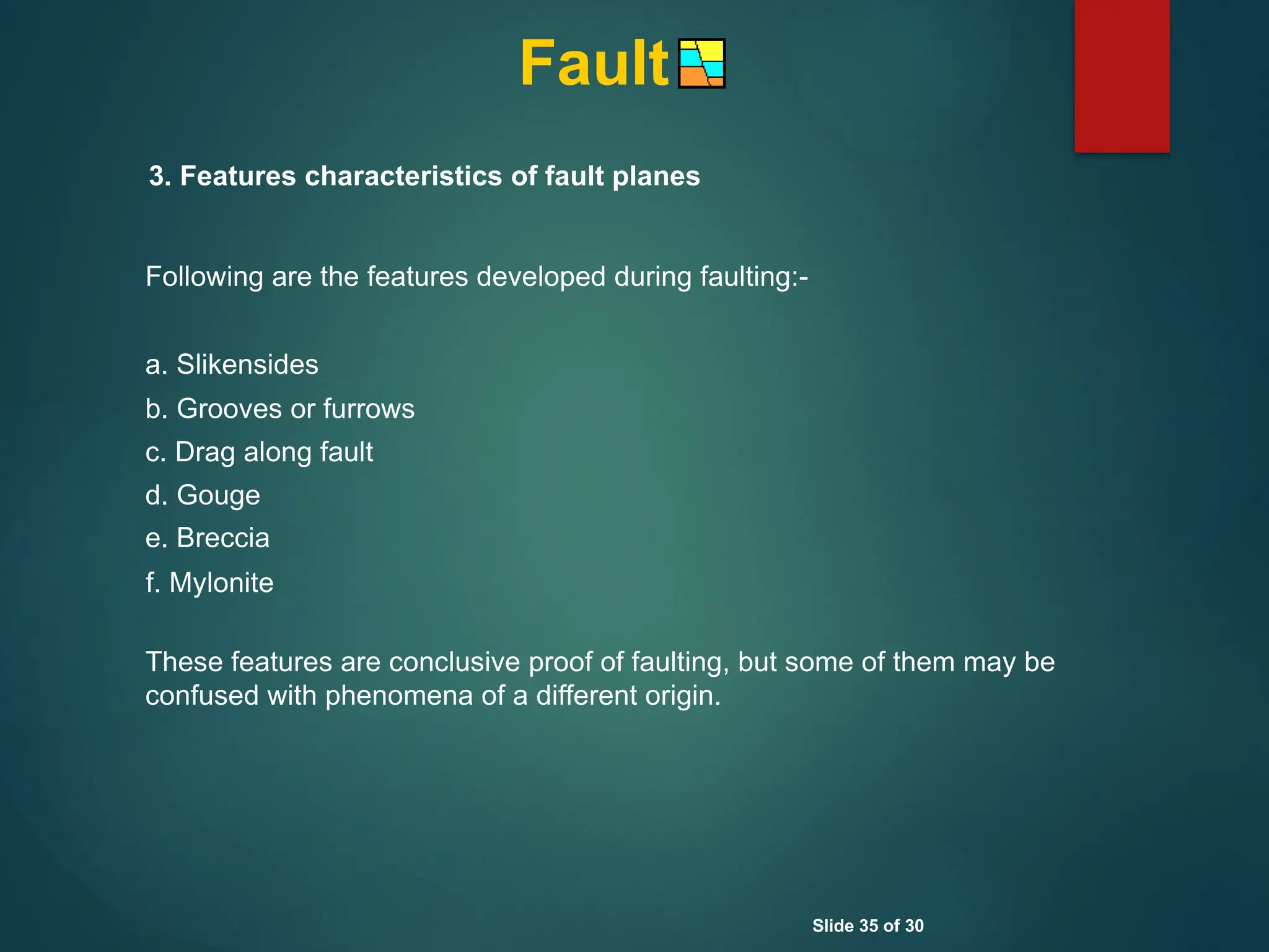 3. Classification of faults and Field Recognition of faults | PPTX