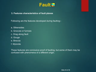 3. Classification of faults and Field Recognition of faults | PPTX