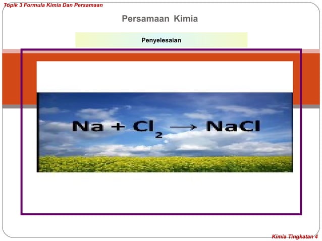 3.6 Persamaan Kimia Tingkatan 4 power.point | PPT