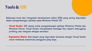 Pemrograman Aplikasi Mobile - 3 Alat dan Lingkungan Pemrograman Mobile | PDF