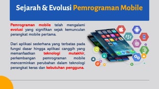 Pemrograman Aplikasi Mobile - 3 Alat dan Lingkungan Pemrograman Mobile | PDF